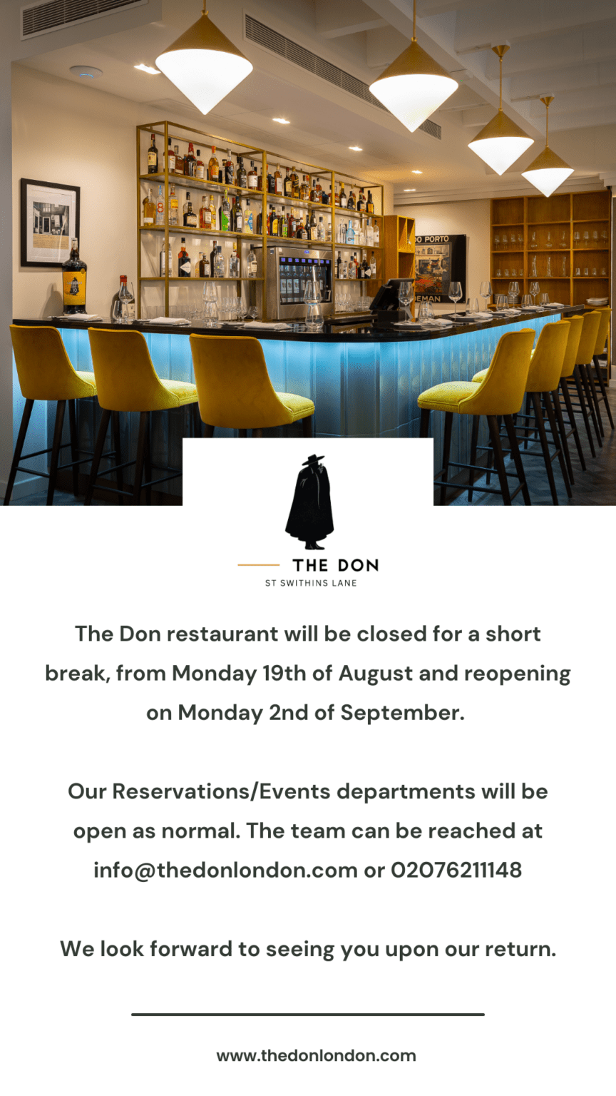 The Don Restaurant, St Swithins Lane, London